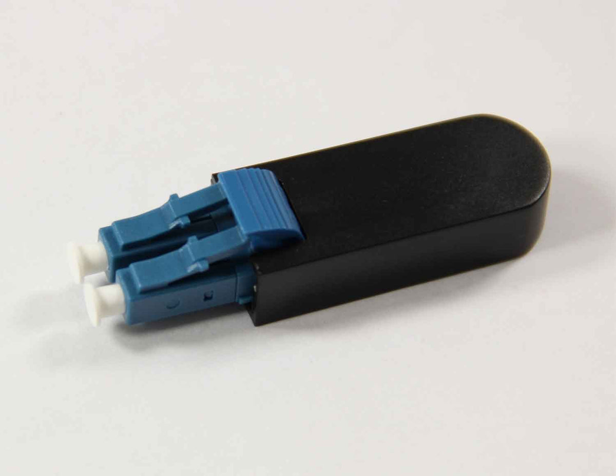 LC Loopback Module Plug with Case, Single Mode, UPC Polish, 9/125μm Fi ...